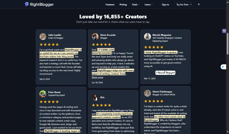RightBlogger Review 2025: Features, Pros & Cons and Pricing