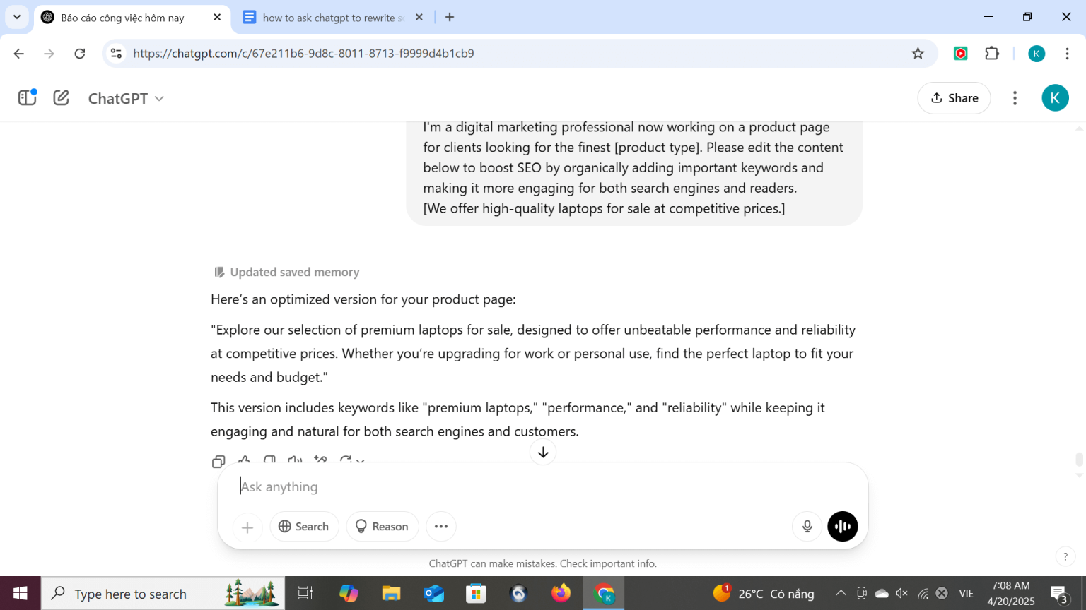 How to ask ChatGPT to Rewrite Something? Step-by-step Guide